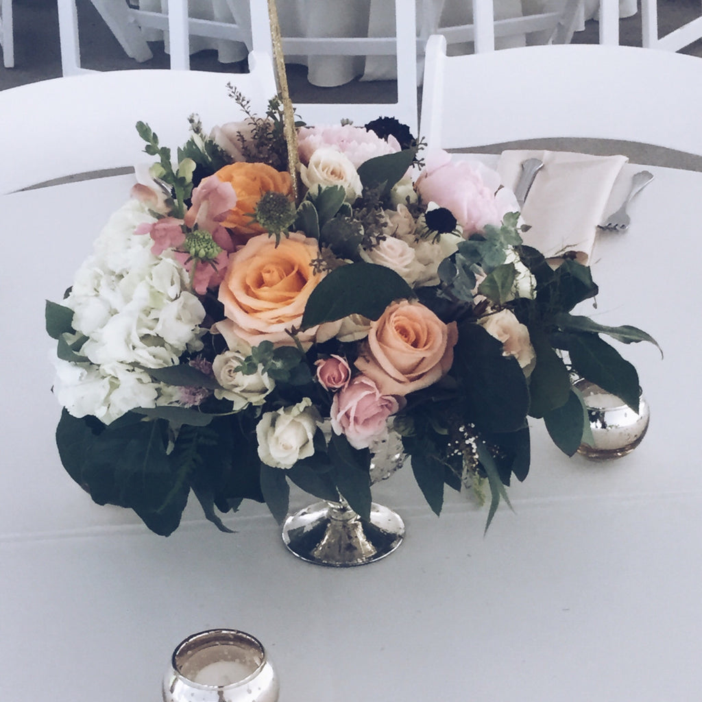 Medium compote arrangement – GIA AND THE BLOOMS